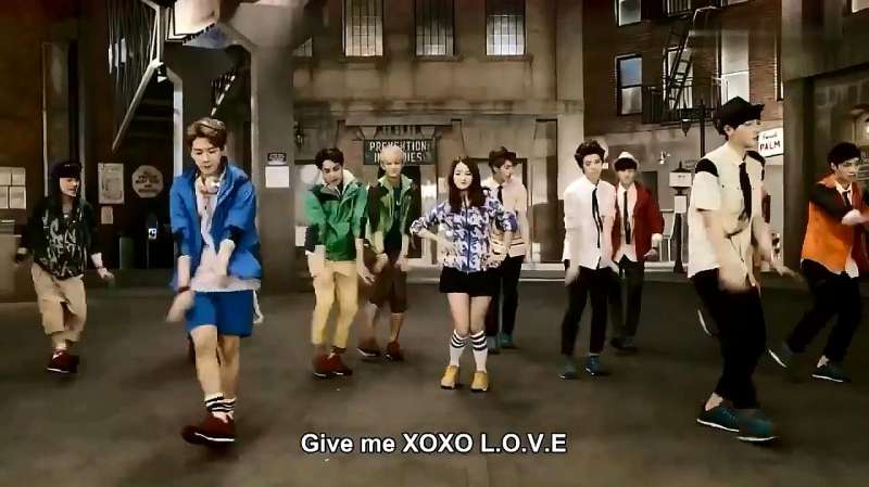 EXO《XOXO》，原来这首歌的舞是这样的,音乐,流行乐,好看视频
