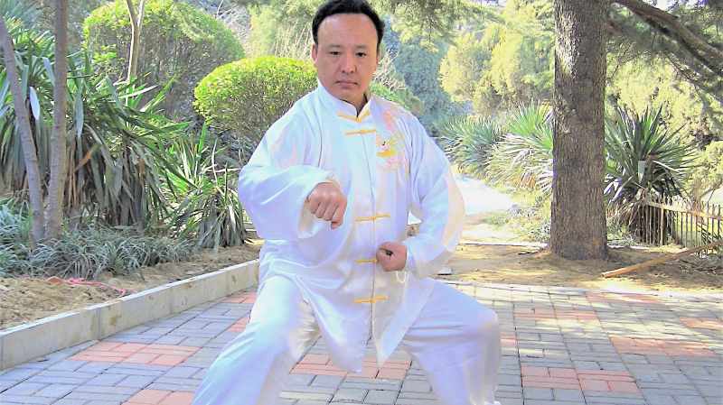 张鹏老师陈式太极拳新架二路(炮捶)第六段分解教学(完)生活健身运动好看视频