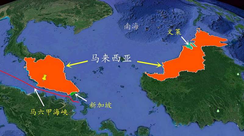 原来马来西亚的领土分为两边！扼守马六甲海峡位置如何？来了解下,历史,中国历史,好看视频