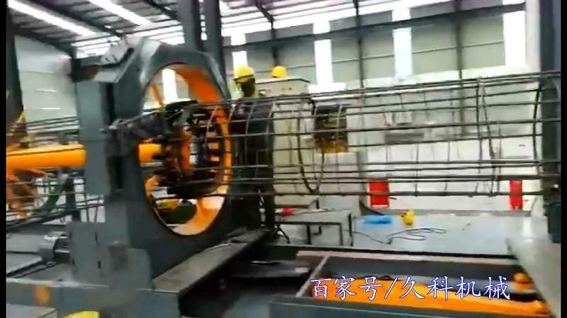 桩基建设必备—数控钢筋笼滚焊机JKGH-2000现场视频,科技,机械,好看视频