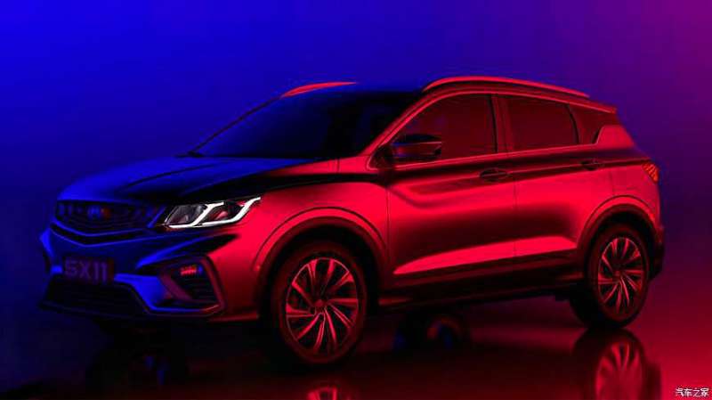 BMA平台首款SUV车型，吉利SX11官方预告图首发,汽车,车评,好看视频