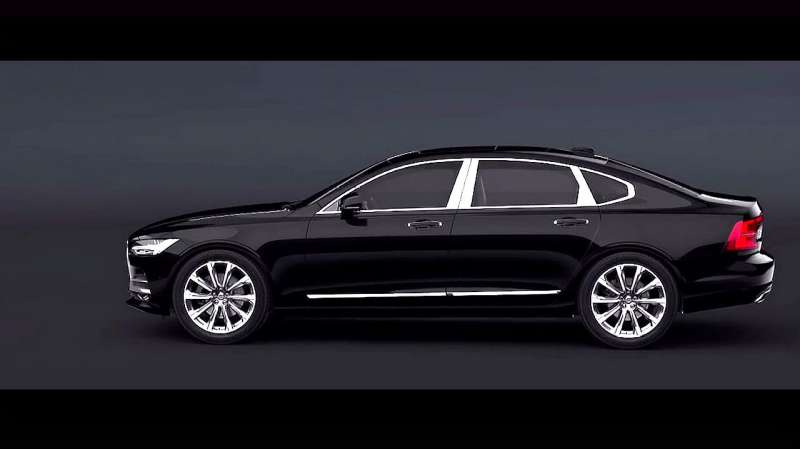 沃尔沃s90逼真的动画,汽车,汽车广告,好看视频