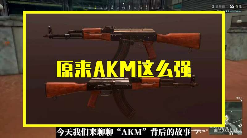 吃鸡小讲堂：AKM背后的故事，它比AK47还强，刚枪玩家的首选！,游戏,射击类,好看视频